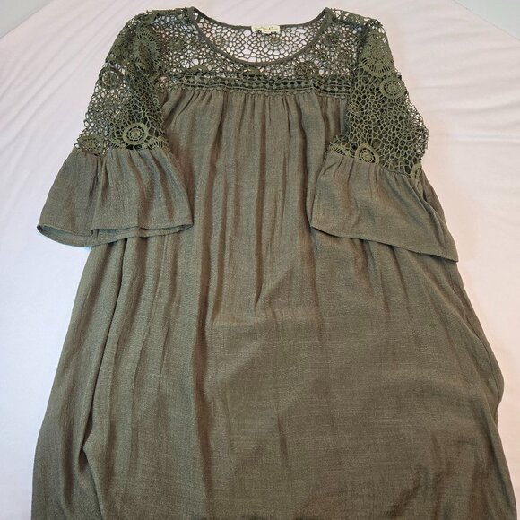 indigo Rose | Dresses | Indigo Rose Womens Lace Lined Tunic Dressboho ...